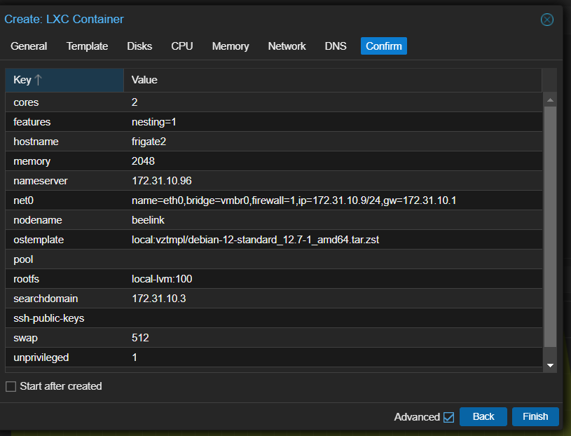 Installing Frigate NVR on Proxmox in an LXC Container